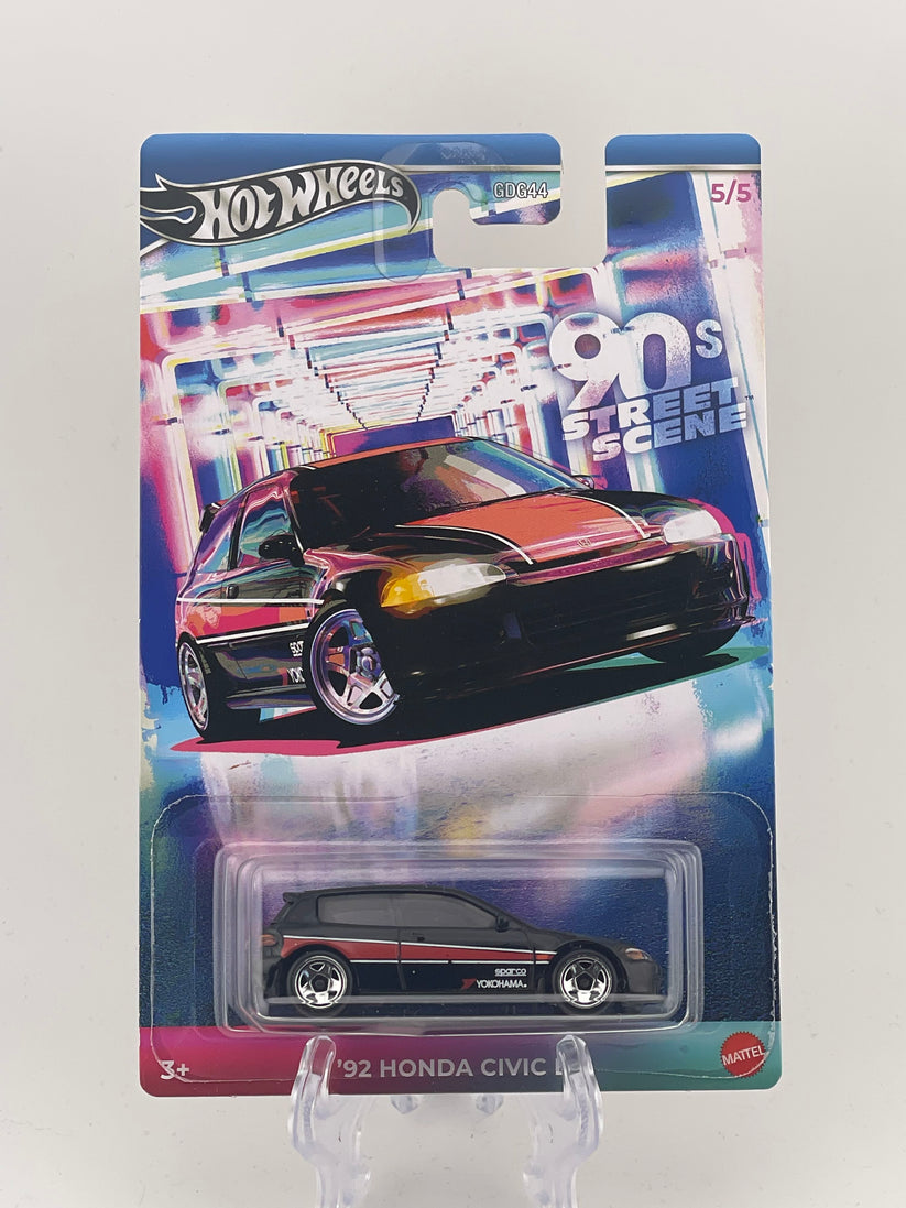 Hot Wheels Themed Assortment 90s Street Scene 5/5 '92 Honda Civic EG ...