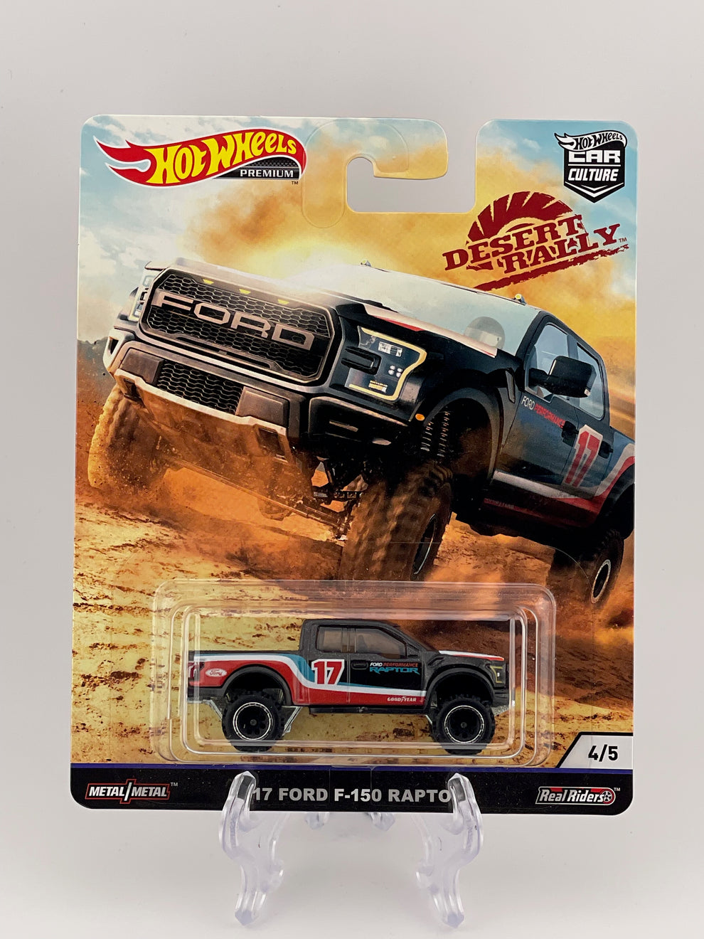 Hot Wheels Premium Car Culture Desert Rally 4/5 '17 Ford F-150 Raptor ...
